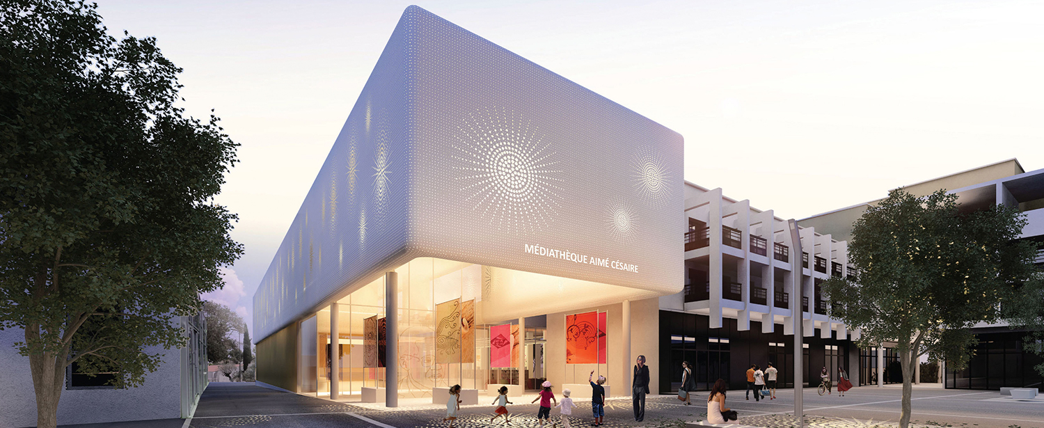 Médiathèque Aime Césaire - Cabinet d'architecte à Montpellier
